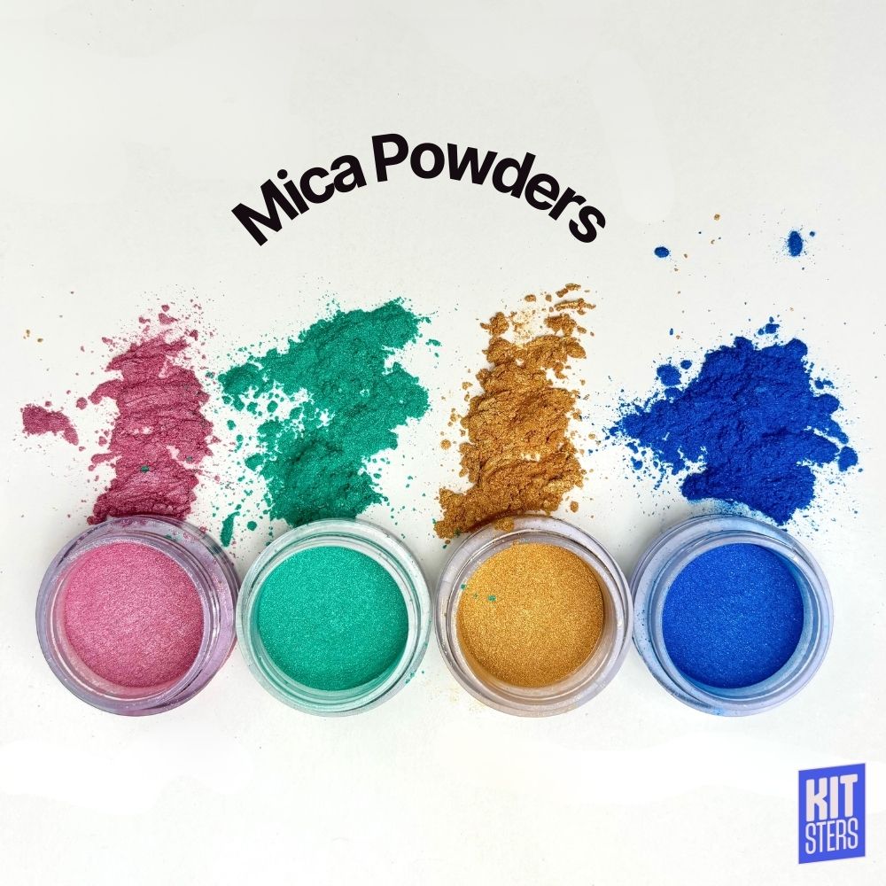 Mica Powders - Pack of 4 | Add Shimmering Colour to Crafts | Kitsters