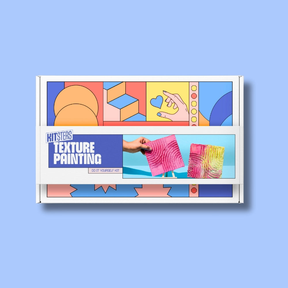 DIY Texture Painting Kit | Art & Craft Kit for Adults | Kitsters