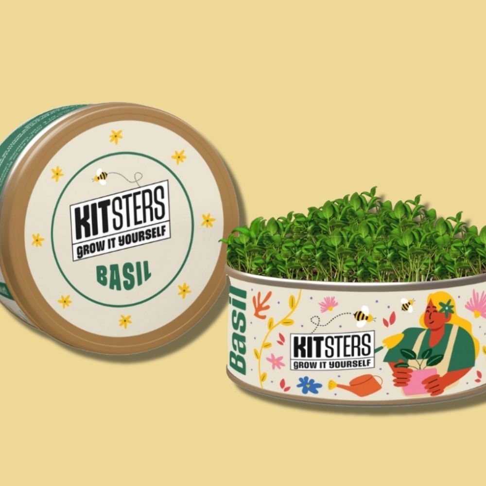 Grow In A Can: Basil | DIY Gardening Kit | Kitsters