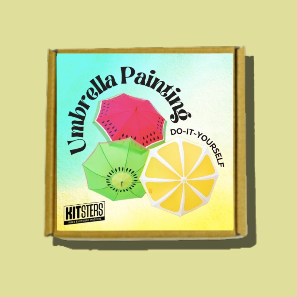 DIY Umbrella Painting Kit | Art & Craft Kit for Adults | Kitsters