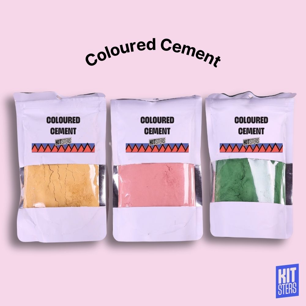 Coloured Cement - Pack of 3 colours (Green, Pink, Yellow) – Kitsters
