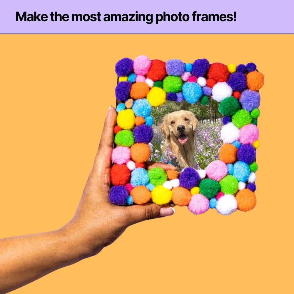 DIY Pom Pom Photo Frame Kit | Birthday Return Gift Ideas | Kitsters