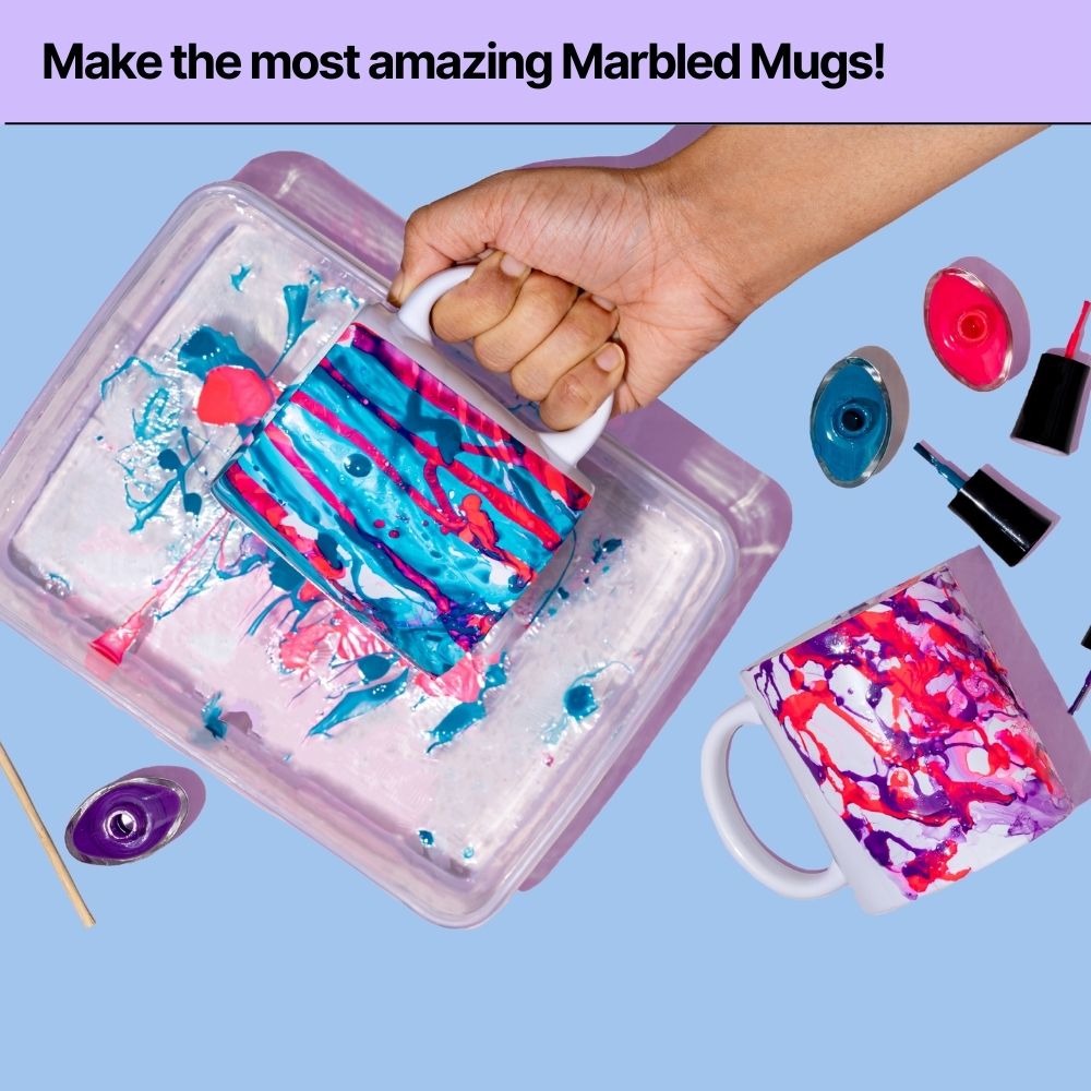 DIY Mug Marbling Kit | Art & Craft Kit | Kitsters