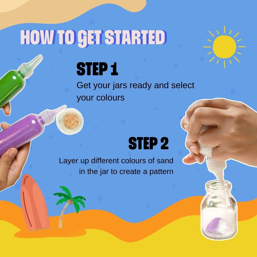 DIY Sand Art Kit | DIY Arts & Crafts Kit | Kitsters