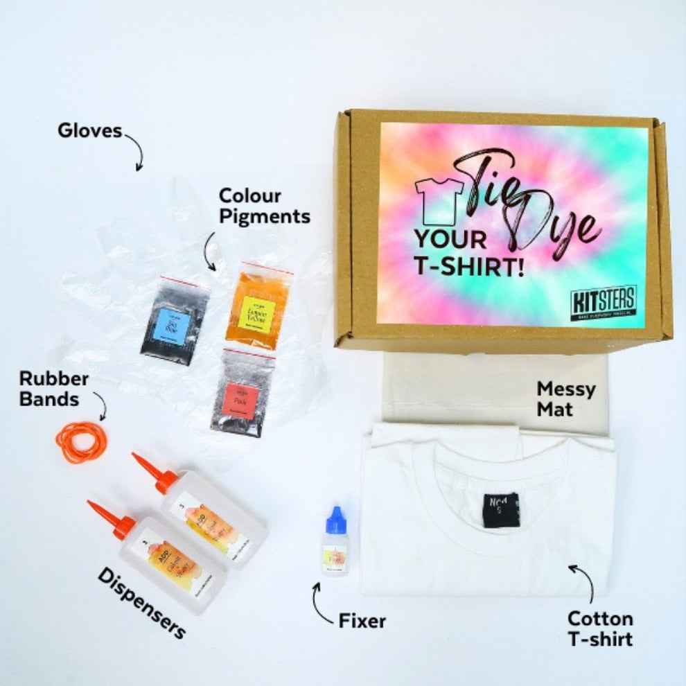 DIY Tie & Dye Kit | Art & Craft Kit for Adults & Kids | Kitsters