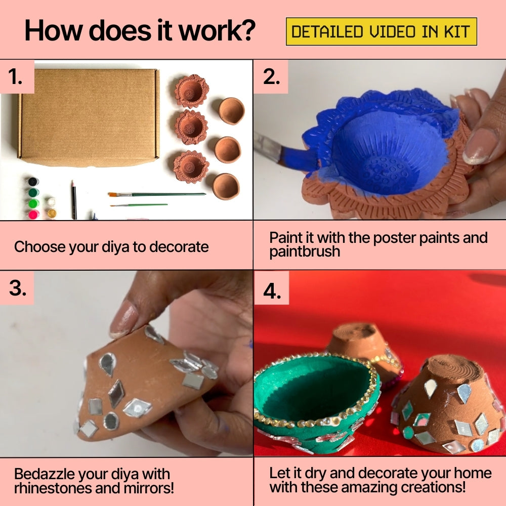 DIY Diya Decoration Kit | Best Indian Arts & Crafts Kit | Kitsters