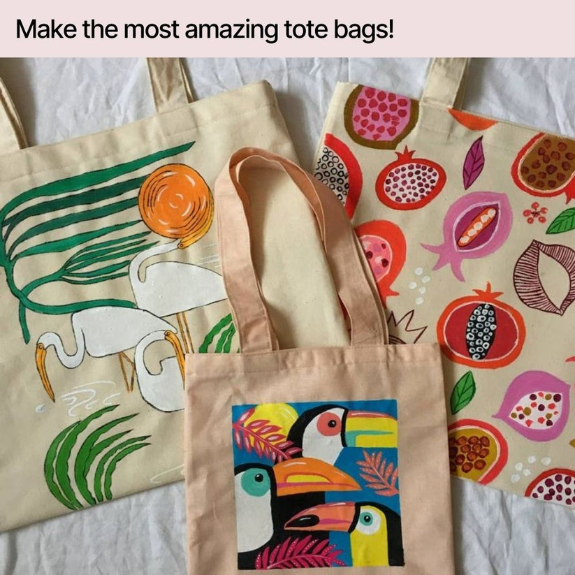 DIY Tote Bag Painting Kit | Art & Craft Kit for Adults | Kitsters