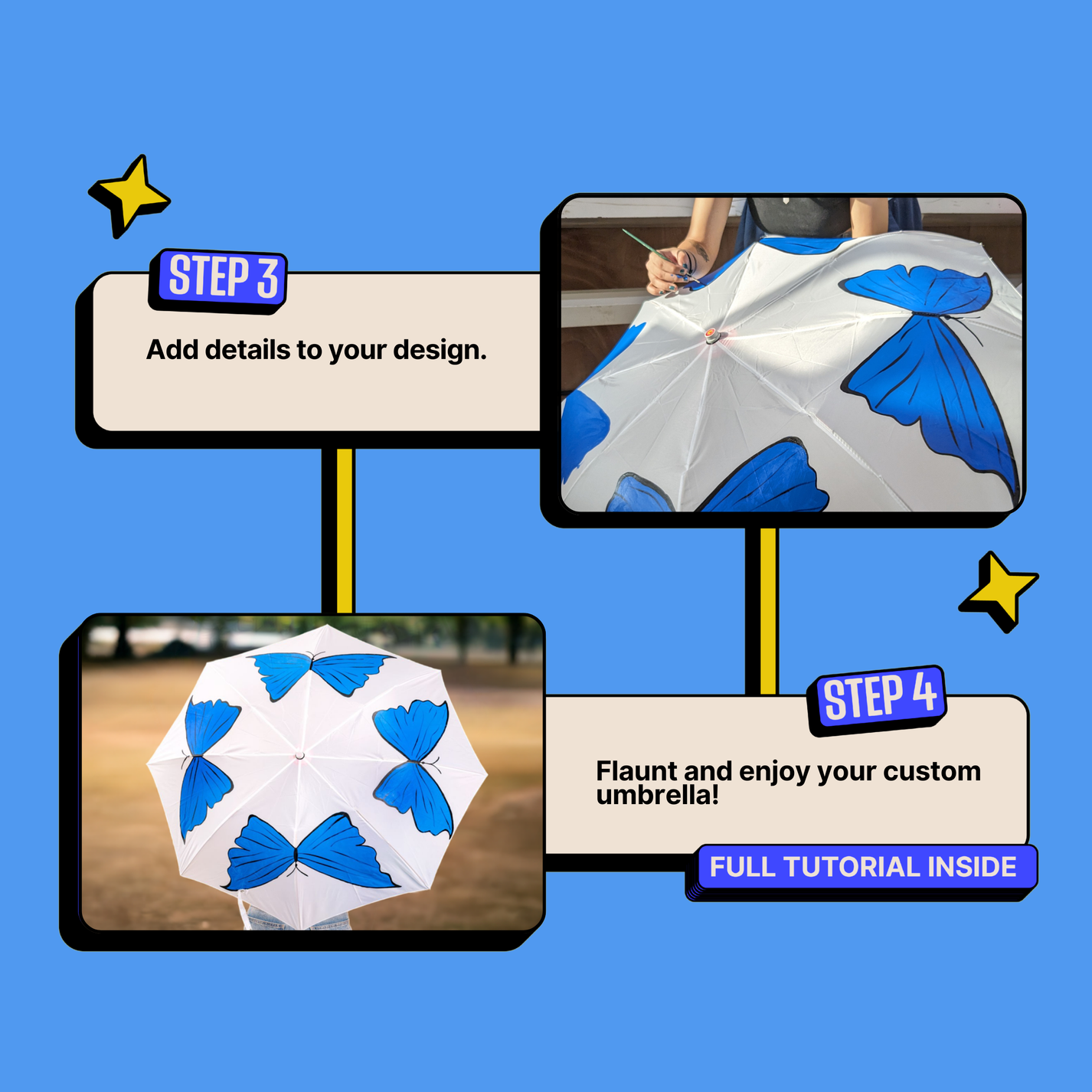 DIY Umbrella Painting Kit | Art & Craft Kit for Adults | Kitsters