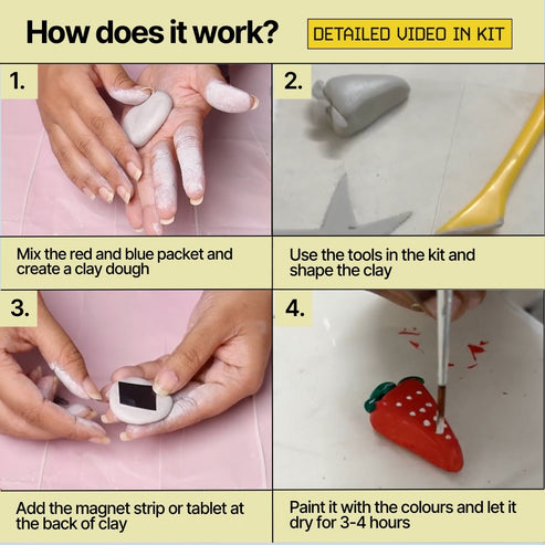 DIY Fridge Magnet Kit | Art & Craft Kit | Kitsters