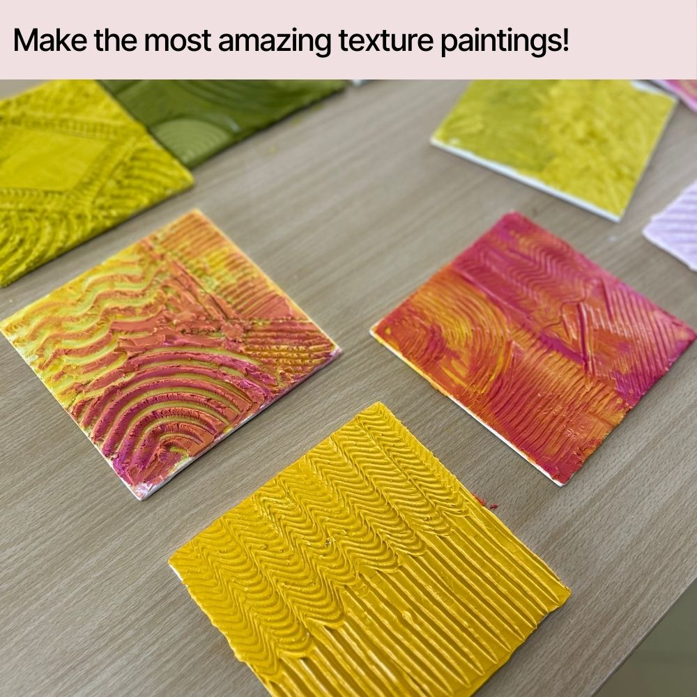 DIY Texture Painting Kit | Art & Craft Kit for Adults | Kitsters