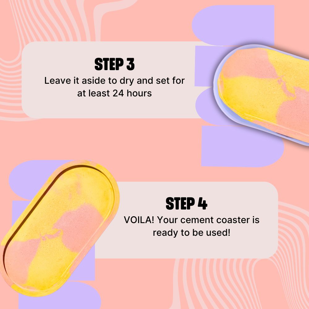 DIY Coloured Cement Trinket Tray Kit| Unique DIY | Kitsters