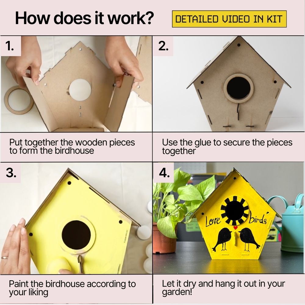 DIY Bird House Kit | DIY Arts and Crafts Kits | Kitsters