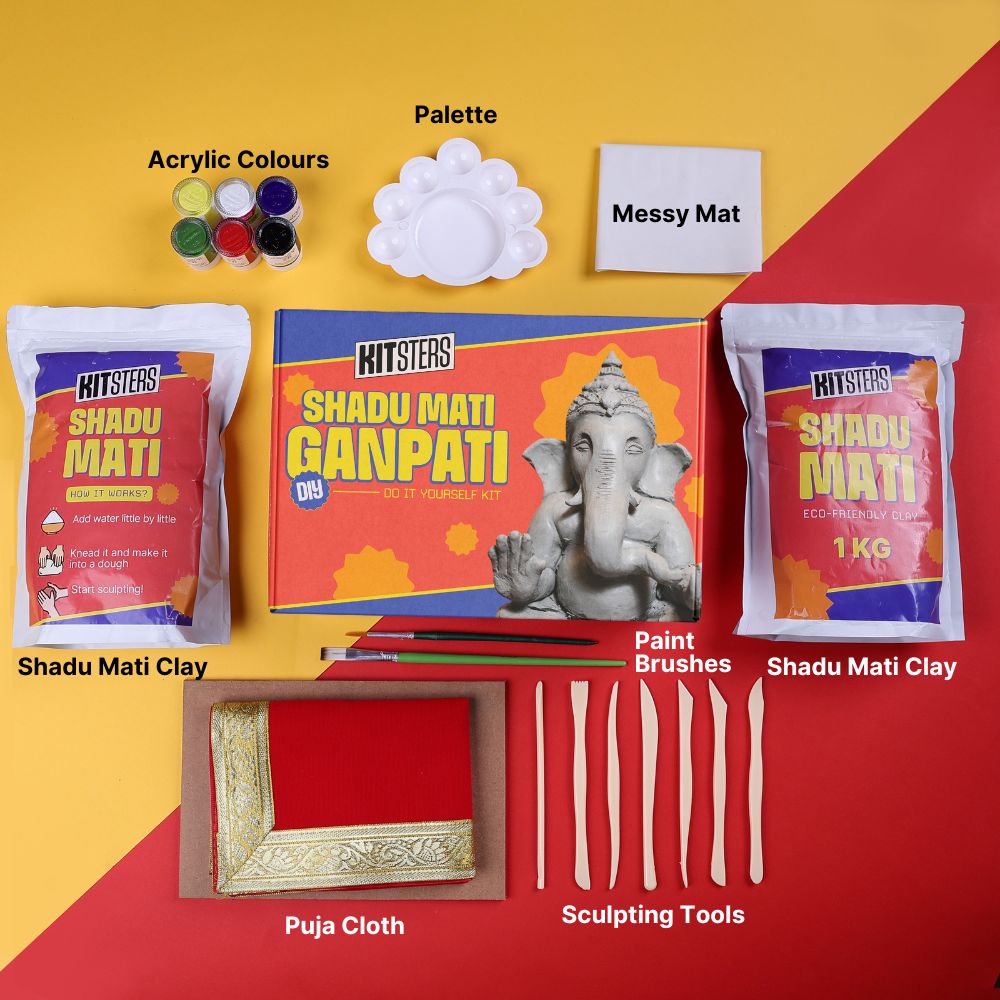 DIY Shadu Mati Ganpati Kit | Best Indian Arts & Crafts Kit | Kitsters