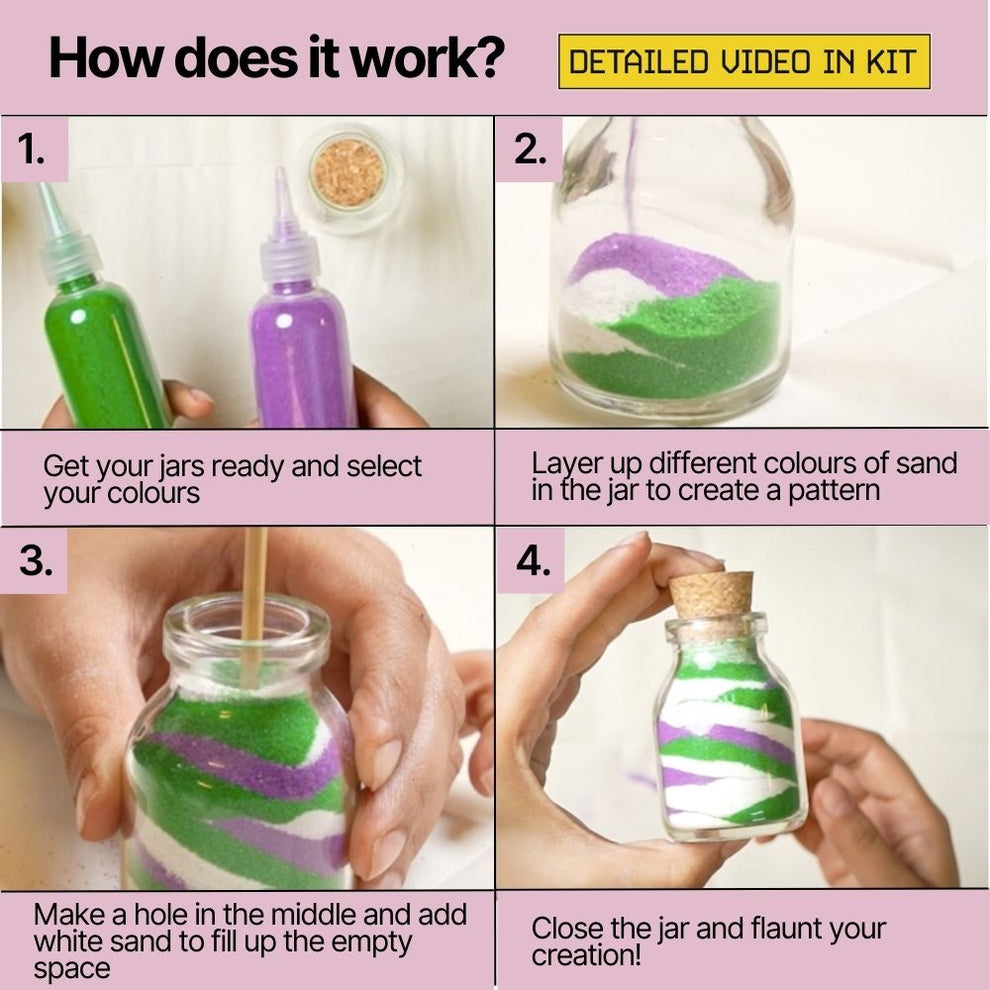 DIY Sand Art Kit | DIY Arts & Crafts Kit | Kitsters