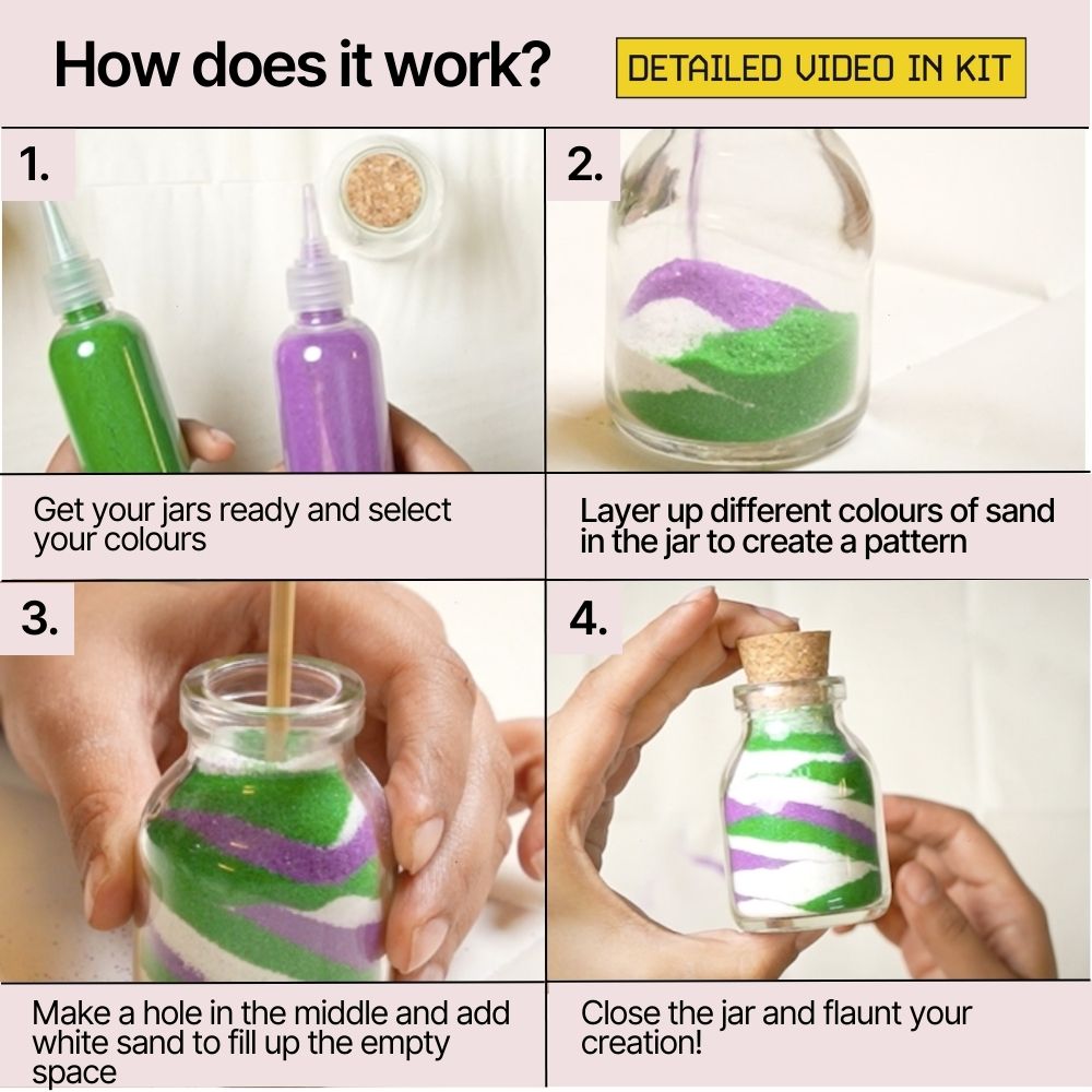 DIY Sand Art Kit | DIY Arts & Crafts Kit | Kitsters